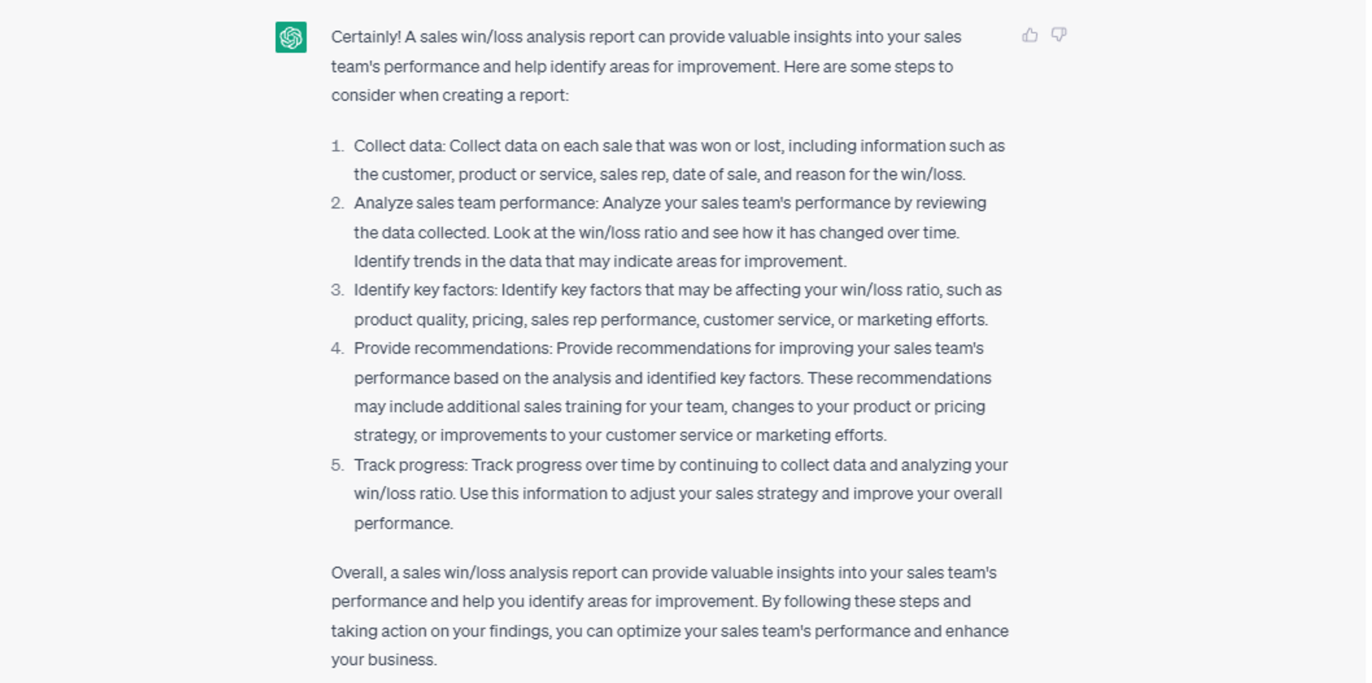 How To Create Sales Win/Loss Analysis Reports With ChatGPT - AI Pro Tips