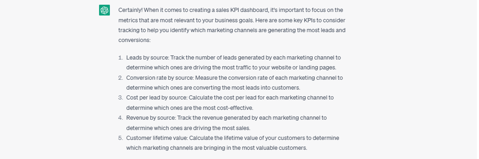 How To Develop Custom Sales Kpi Dashboards With Chatgpt Ai Pro Tips