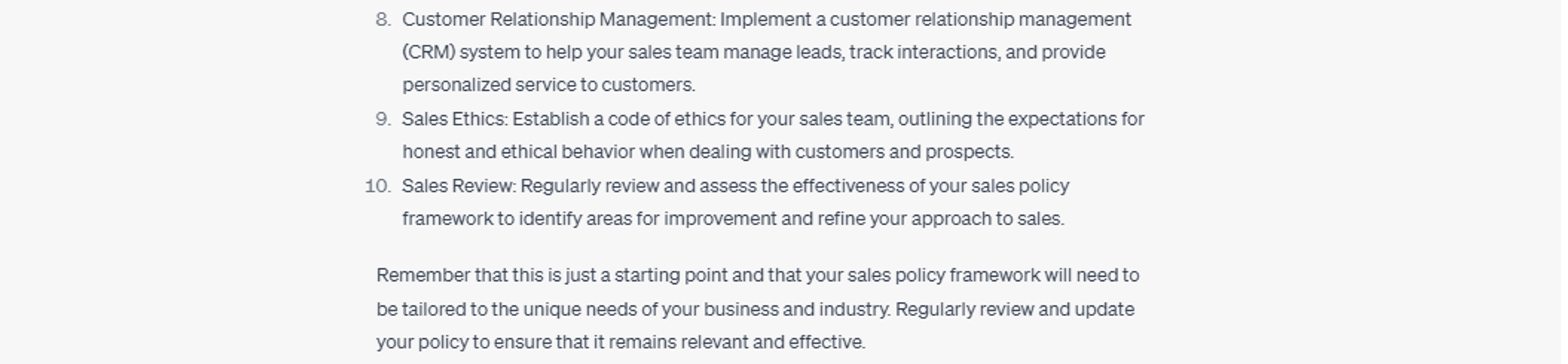 How To Write Sales Policies With ChatGPT - AI Pro Tips