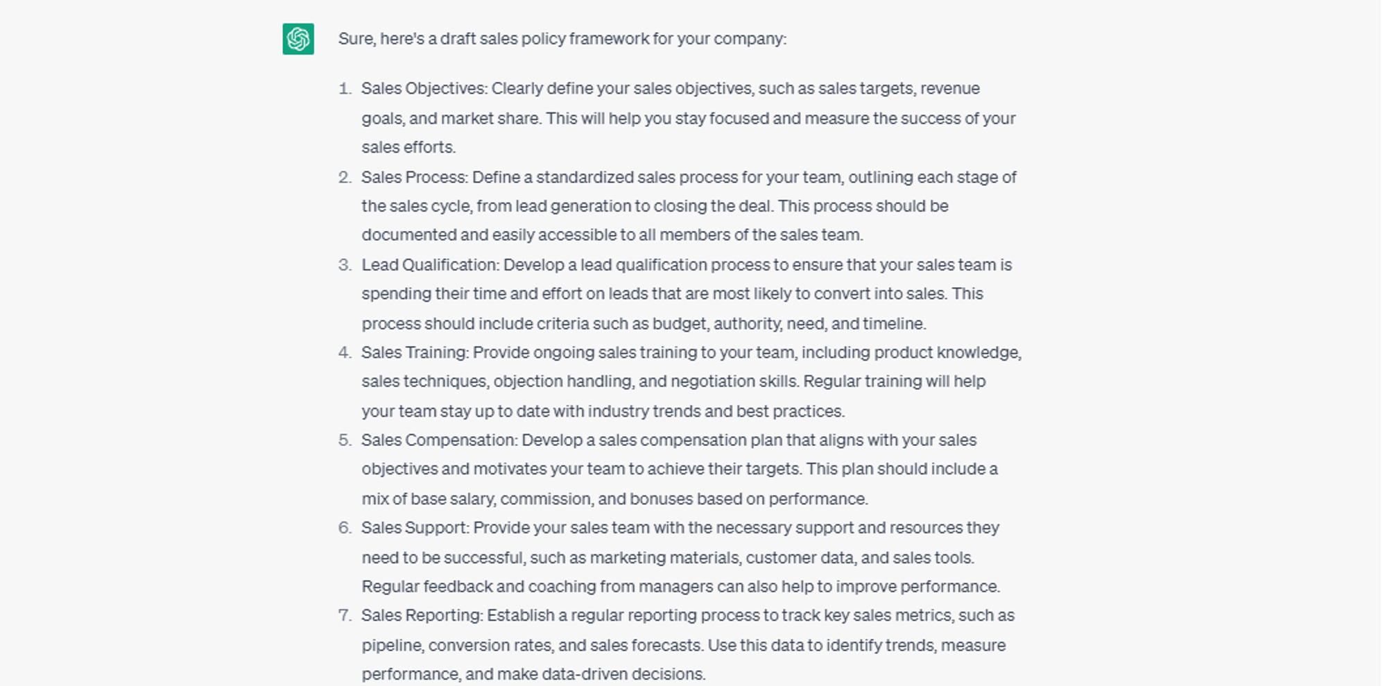 How To Write Sales Policies With ChatGPT - AI Pro Tips